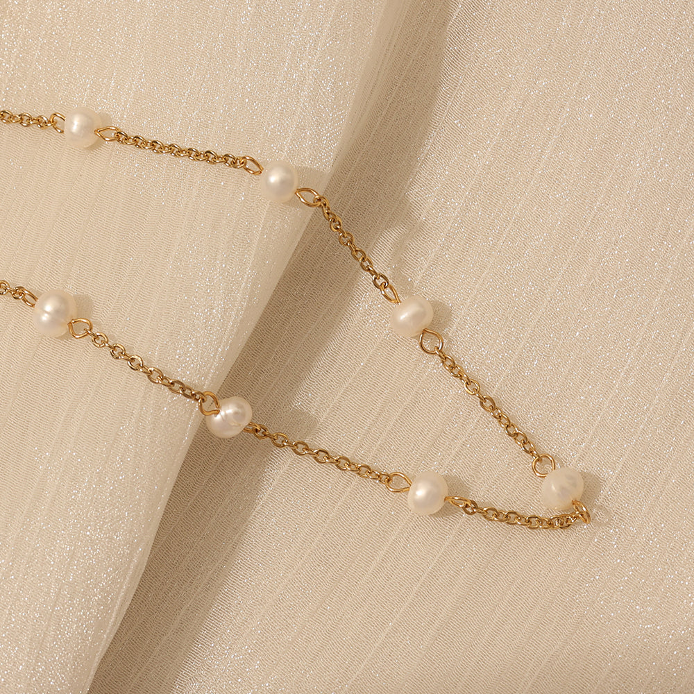 Lydia Pearl Chain Necklace – Murae